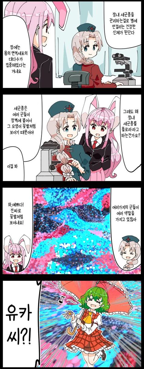 동방 만화 꽃 같은 균 Manga Anime Art