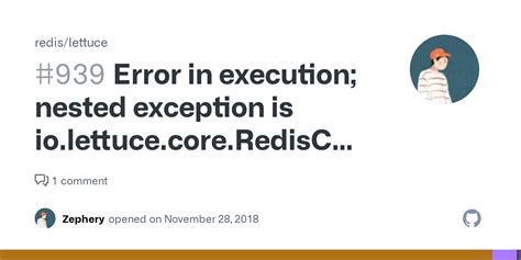 Error In Execution Nested Exception Is Io Lettuce Core RedisCommandExecutionException ERR