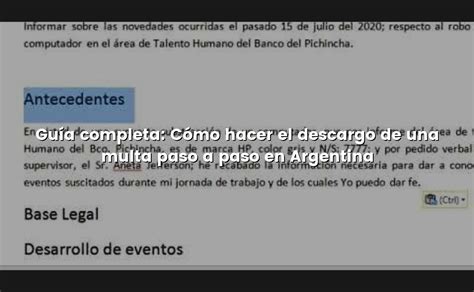 Gu A Completa C Mo Hacer El Descargo De Una Multa Paso A Paso En Argentina C Mo Pagar