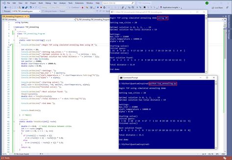 Tspannealingcsharpdemo James D Mccaffrey