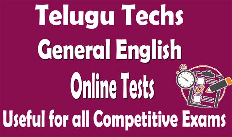 Dsc English Mock Test 01 Telugu Techs