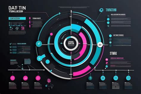 Premium Photo Business Data Visualization Process Chart Abstract