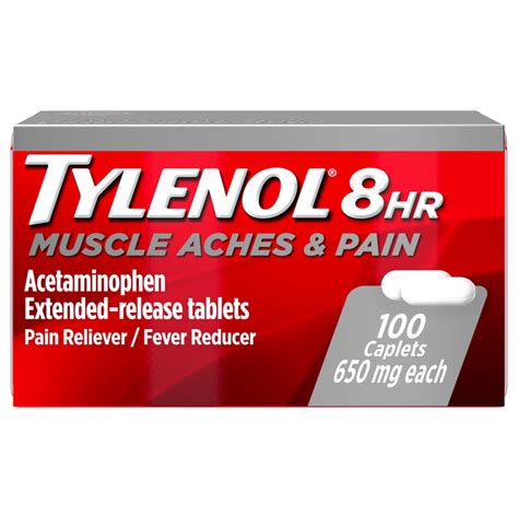Save On Tylenol 8 Hr Muscle Aches And Pain Relief Acetaminophen 650 Mg