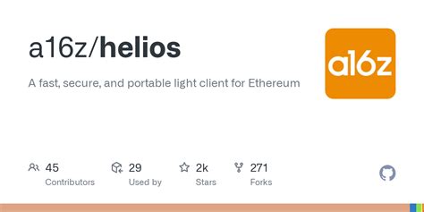 Github A16zhelios A Fast Secure And Portable Light Client For Ethereum