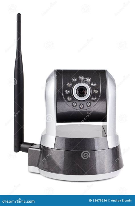 Surveillance Camera With Antenna Stock Photo Image Of Private Optical