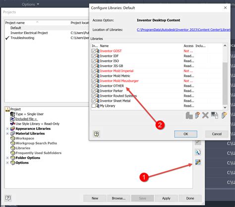 Where Is The Uni Standard In The Inventor Standard Parts Library