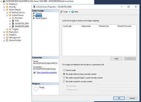 Access To The Remote Server Is Denied Because No Login Mapping Exists Microsoft Sql Server