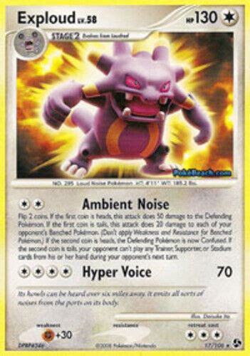 Pokemon Exploud 17106 Rare Great Encounters Nm Ebay