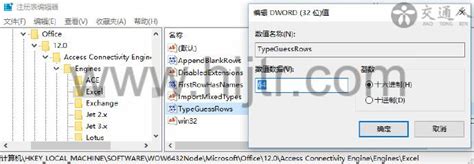 通过注册表解决 Oledb 方式读取 Excel 数字文本混合列数据丢失的问题 交通人