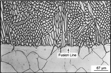 Photomicrograph Showing Microstructure Of An Autogenous Gas Tungsten
