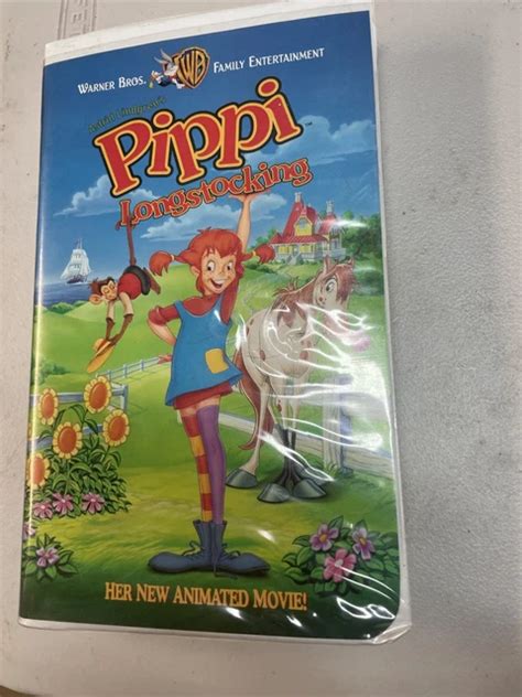 Pippi Longstocking Animated Movie Vhs Tape 1997 Ab Svensk Nelvana