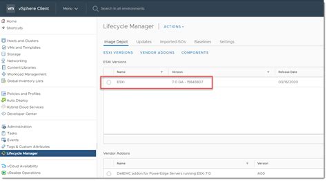 Apply New Esxi 70 Updates With Vsphere Lifecycle Manager Vlcm Virtualization Howto
