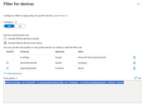 conditional access policy with filtered devices does not work as