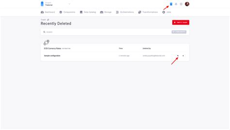 components keboola user documentation