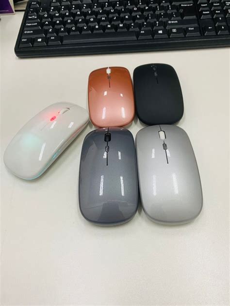 Wireless Mouse Ghz Receiver Optical Adjustable Silent Rechargeable LED Mouse For PC Laptop