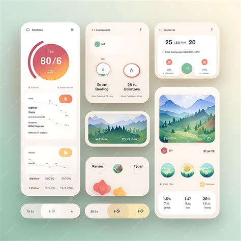 Premium Ai Image Mobile App Layout Design Of All In One Health