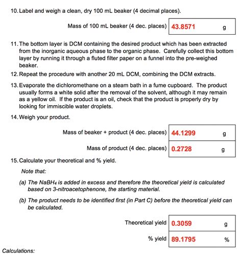 Solved Hi Can You Please Check My Yield Answers And If You Chegg Com