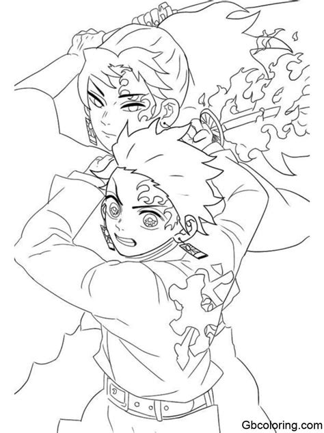 Demon Slayer Coloring Pages Printable Free And Easy