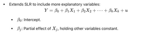3 Mutiple Linear Regression Models Flashcards Quizlet