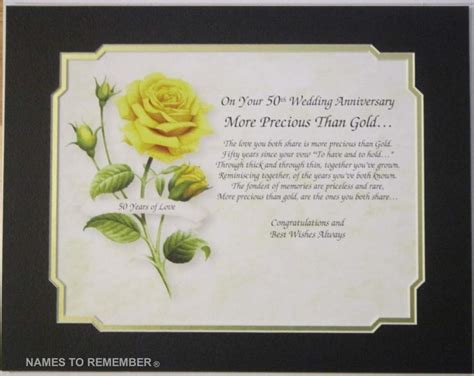 50th Wedding Anniversary Poem