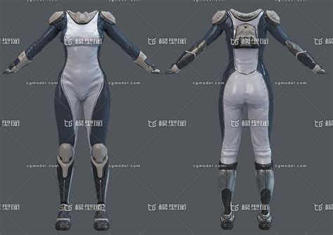Pbr次世代 科技服模型 穿戴服饰模型库 Objobjmtl模型下载 Cg模型网