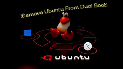 How To Delete Ubuntu From Dual Boot Youtube