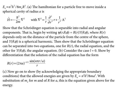solved p7f 12 a particle confined within a spherical cavity
