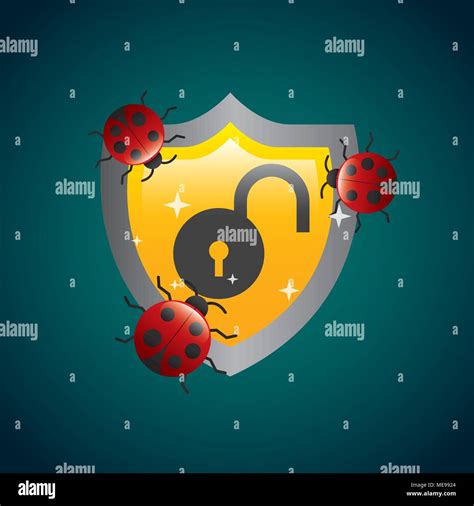 Cybersecurity Bug Stock Vector Images Alamy