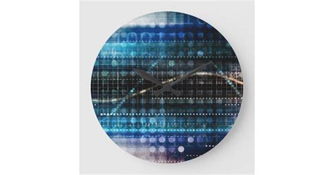 Scientific Research And Genetic Dna Science Large Clock Zazzle