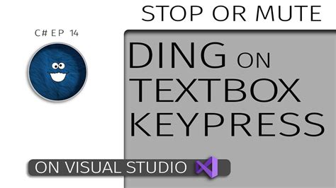 Stop Ding Sound On Textbox Keypress In C Youtube