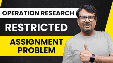 Assignment Problem Hungarian Method Restricted Assignment Problem YouTube