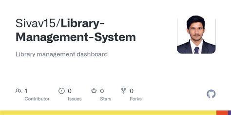 Github Sivav Library Management System Library Management Dashboard