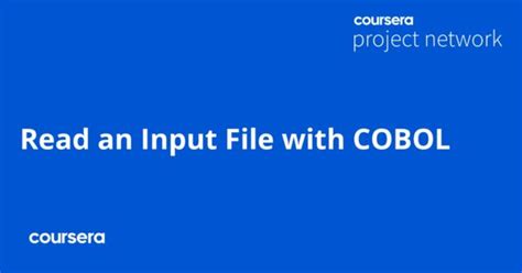 read an input file with cobol coursya