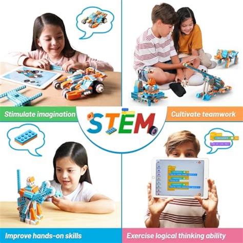 Apitor 10 In 1 Stem Robot Building Kit Upgrade App Remote Control Programmable Building Block