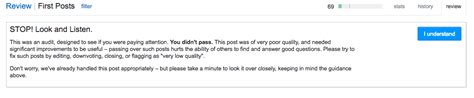 Failed Review Audit On Answer Where Question Itself Should Have Been Closed Meta Stack Overflow