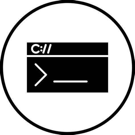 Console Command Line Vector Icon Style 22239668 Vector Art At Vecteezy