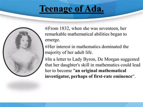 Ada Lovelace The First Programmer PPTX