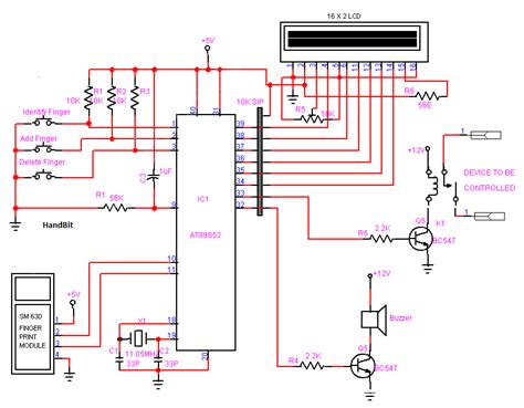 Fingerprint Reader Circuit Diagram