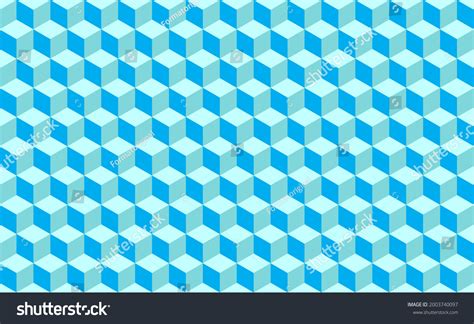 Abstract Isometric Cube Shape Background Seamless Stock Vector Royalty Free