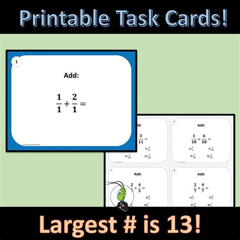 Adding Fractions Task Cards Google Slides And Google Forms Set 0 5 Made By Teachers