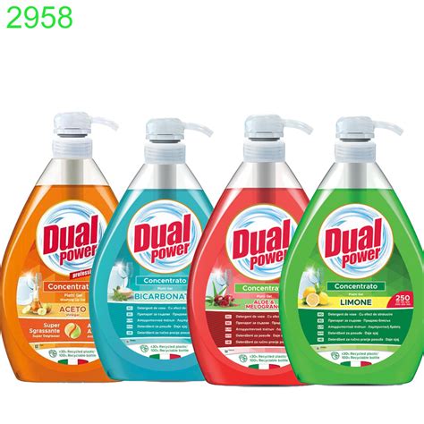 Италиански гел препарат за измиване на съдове веро Dual Power концентрат с помпа 1л ПРИ НАД