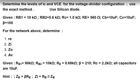 Solved Determine The Levels Of Ic And VCE For The Chegg Com