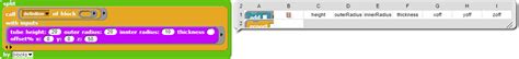 getting the parameter variable names i e input names from a custom reporter snap editor