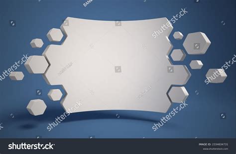 3d Hexagon Shape Background Design White Stock Illustration 2334634731 Shutterstock