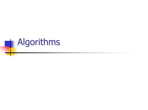 Ppt Algorithms Powerpoint Presentation Free Download Id6651180