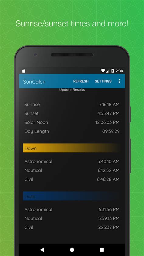 Suncalc Sunrise Sunset Dawn Dusk Twilight Times Apk For Android Download