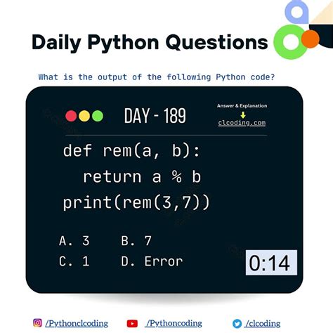 Python Coding Challenge Day 189 What Is The Output Of The Following