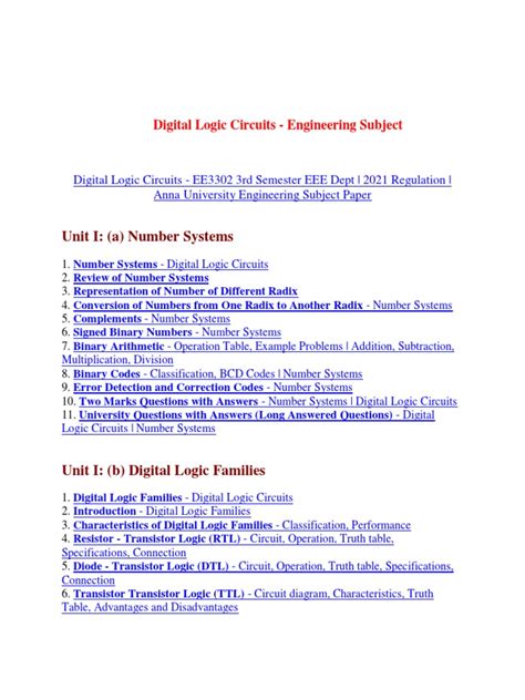 digital logic circuits pdf