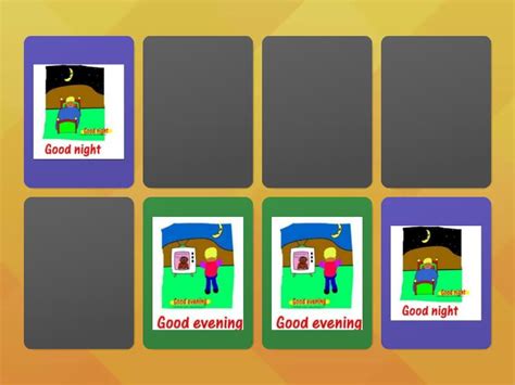 Memory Game Greetings Matching Pairs