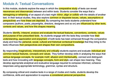 The Ultimate Guide To Hsc English Module A Textual Conversations